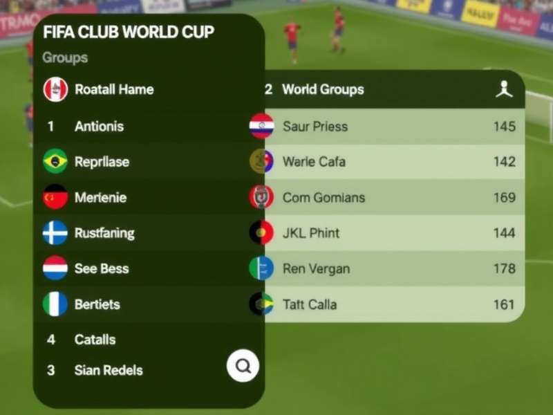 2025 Fifa Club World Cup Groups List - World Cup Groups