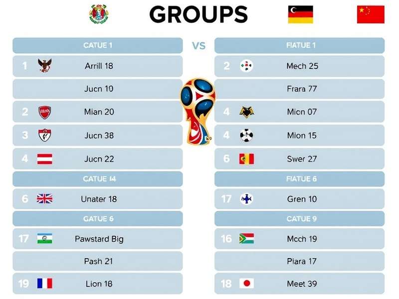 2026 World Cup Groups Table Fixtures - World Cup Groups